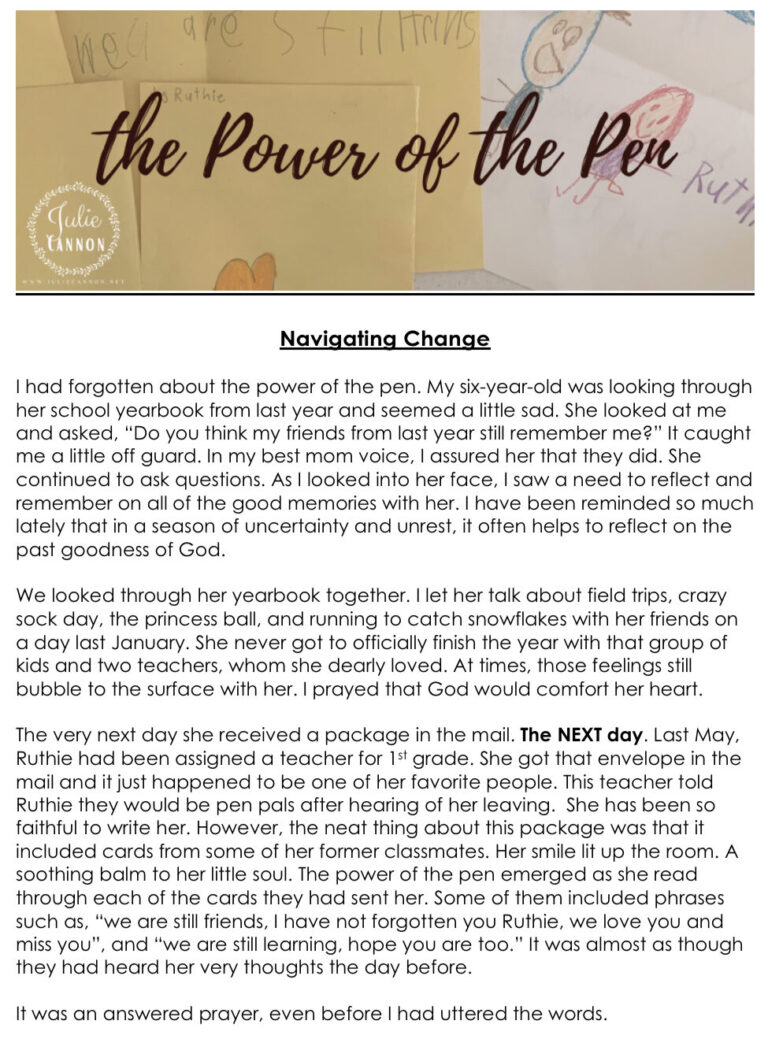 The Power of the Pen